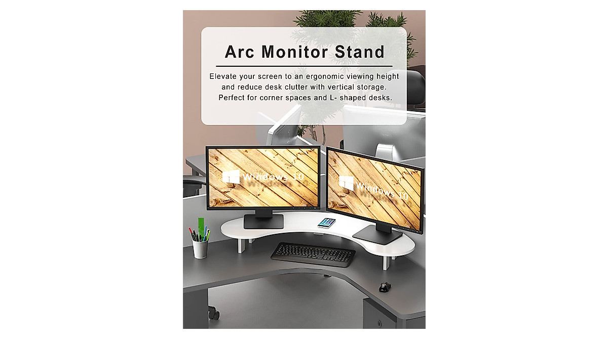 C'ESTBON Modern Arc Monitor Stand - Stylish & Versatile