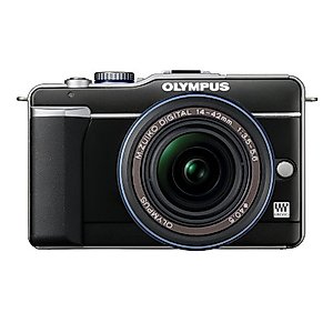 Olympus PEN E-PL1 12.3MP Live MOS Micro Four Thirds Mirrorless Digital Camera with 14-42mm f/3.5-5.6 Zuiko Digital Zoom Lens (Black)