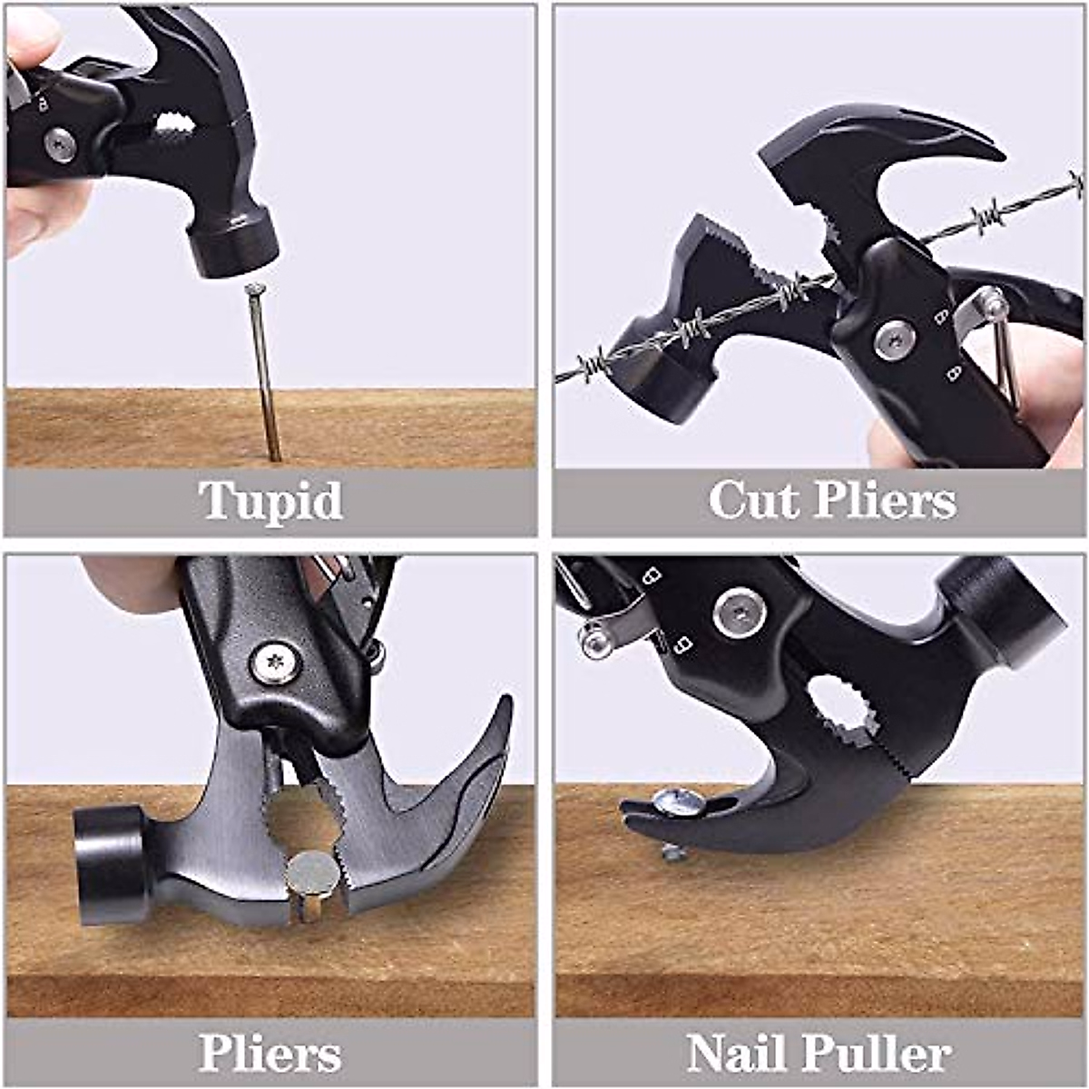 Uncle gifts Christmas gifts for Uncle from Niece Nephew Gift - Uncle gifts Laser Engraved Hammer Knife Multitool gifts From Niece To Uncle - Best Uncle Ever!