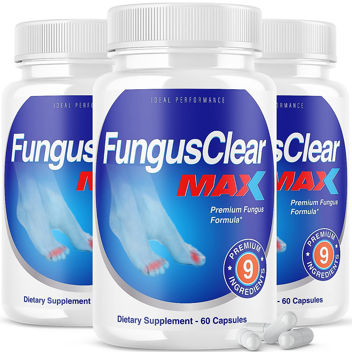 (3 Pack) Fungus Clear Max Toenail Pills (180 Capsules)