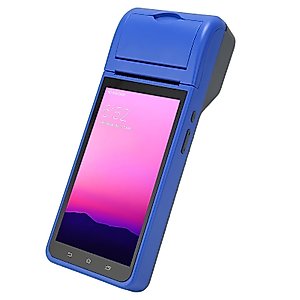 Zunate Handheld PDA POS with 5.5in Touch Screen, POS Receipt Printer 58mm Thermal Printer, 2GB + 32GB 4G LTE Mobile POS Receipt Printer for 1D 2D QR Barcode (US Plug)