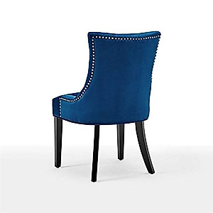 Modway Regent Tufted Performance Velvet Dining Side Chairs - Set of 2, Navy