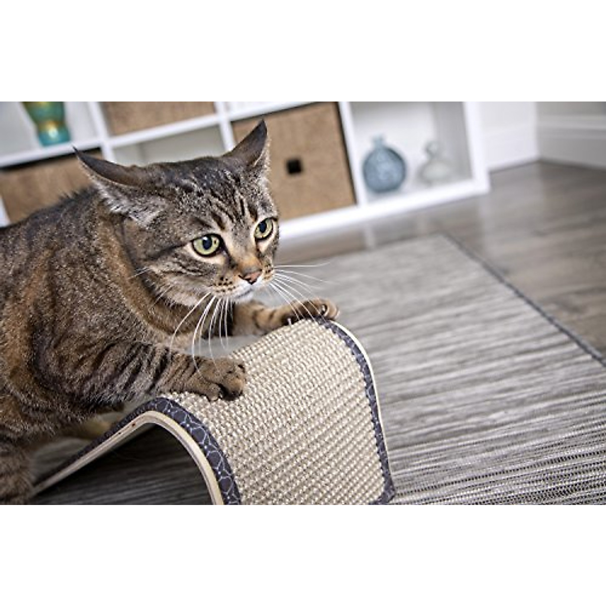 SmartyKat Sisal Angle Cat Scratch Ramp, Includes Catnip - Natural, One Size