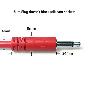 Eurorack Patch Cables - 5 PVC 0.14 Inch Plug Mono Cables for Modular Synths (84 Options) White 12 Inch