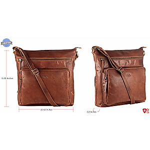 Mou Meraki Genuine Leather Large Crossbody Purse and Handbags - Crossover Bag Over the Shoulder Women (SMALL LIGHT YELLOW)