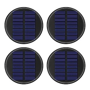 EDOF 4 Pack 8 Color Solar Lights Replacement Top Parts Christmas Decorations,Replacement Solar Light Parts for Hanging Solar Lanterns Outdoor Waterproof