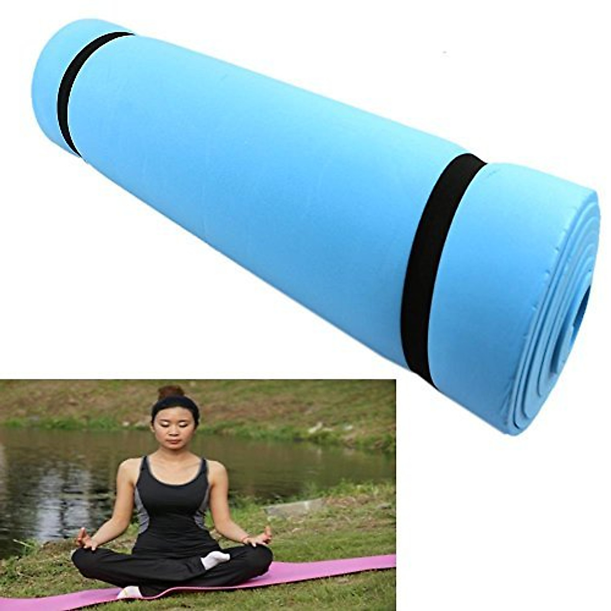 Bottone New Eco-friendly Dampproof Sleeping Mattress Mat Exercise EVA Foam Yoga Pad for Pilates,Fitness,Workout