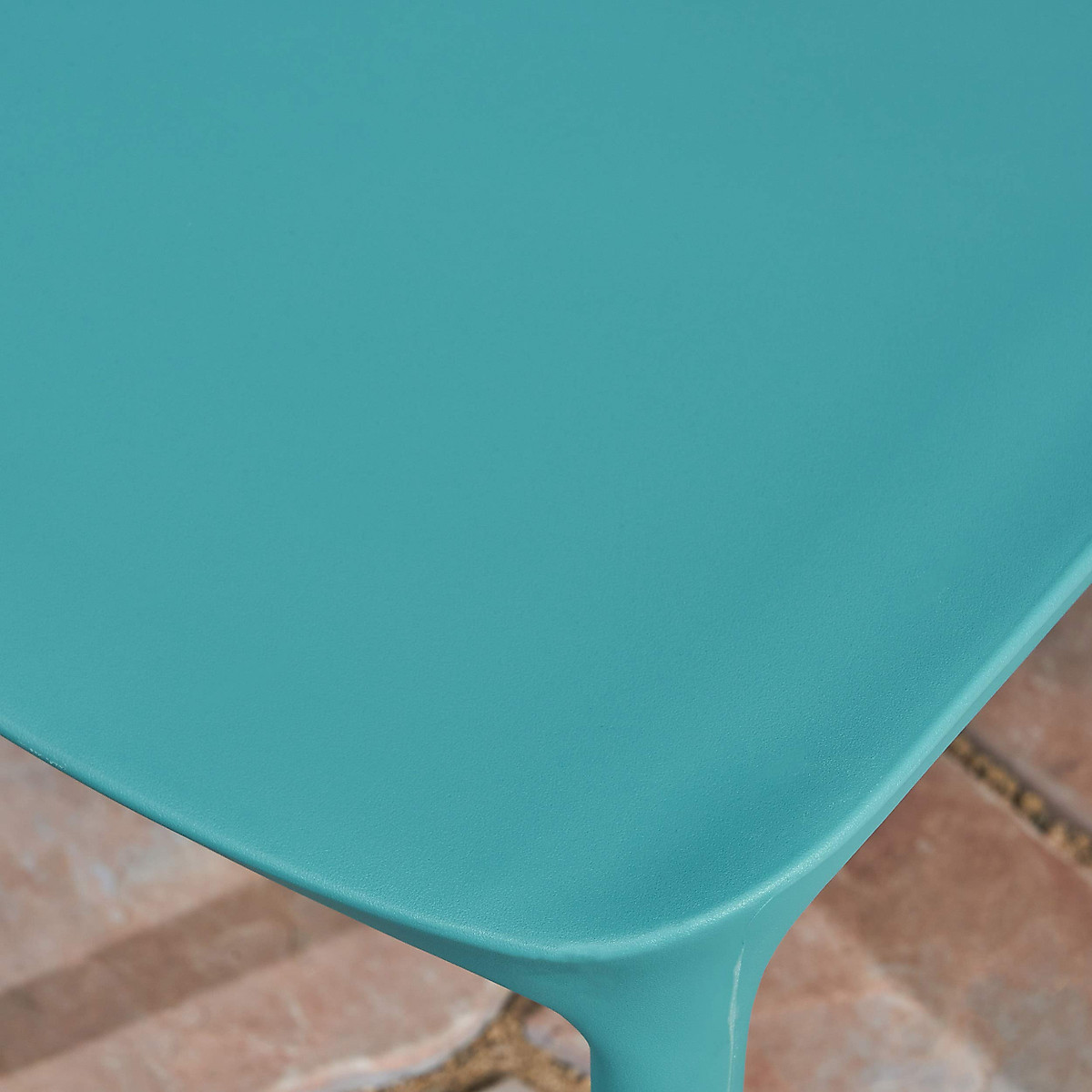 Christopher Knight Home Dean Outdoor Plastic Chairs (Set of 4), Teal