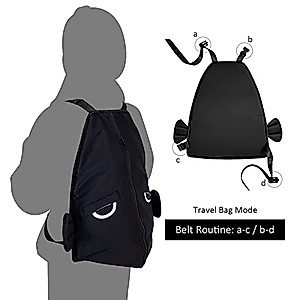 EASICOZI 4 to 1 Foot Rest for Kids or Toddlers Compatible with Car Seat, Portable Car Organizer, Car Seat Protector and Children Travel Bag (Pack of 1)