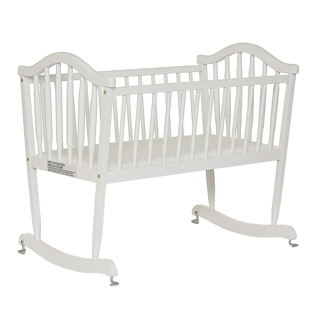 Rocking Cradle, White , 38x22x32.5 Inch (Pack of 1)