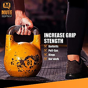 MUTE | Athletic Gym Chalk - Increase Grip Strength - for Bouldering, Rock Climbing, Gymnastics, Functional Fitness, Weight-Lifting - Non-Toxic, Non-Staining Magnesium Carbonate - 2 oz Blocks (3 Pack)