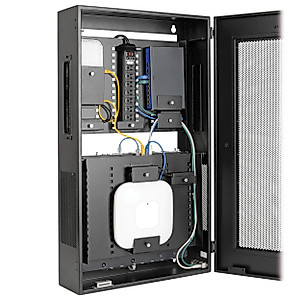 Tripp Lite 5U Smart Rack, Low Profile, Vertical Mounting, Switch Depth Wall Mount Wiring Enclosure, Adjustable Brackets, Wall Rack Enclosure (SRWF10UMOD)