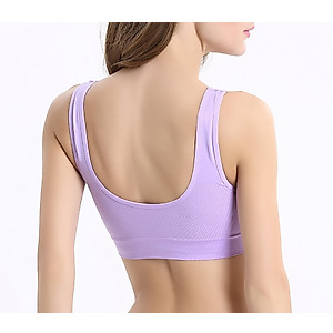 Women's Comfort Workout Sports Bra Low-Impact Activity Sleep Bras Pack of 3 XL
