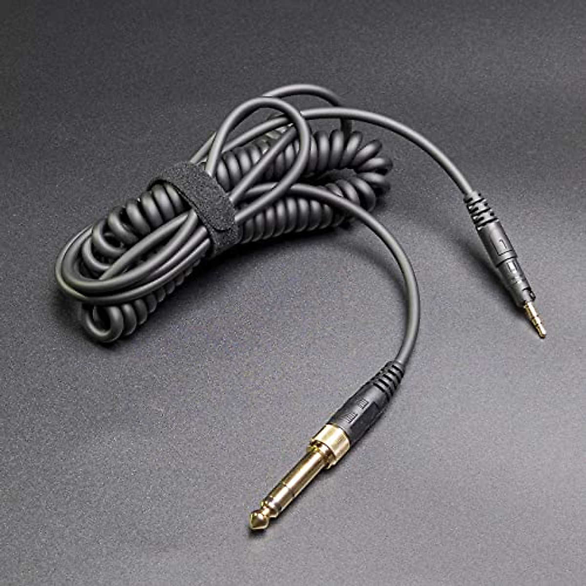 Voarmaks 4 Pole Long Steps Audio DJ Cable Cord Line Plug Compatible with Pioneer HDJ-X5 X7 S7 CUE1 Headphones Extended Coiled Spring Dj Wire