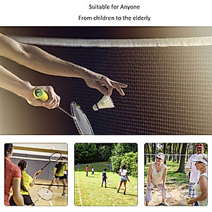 MAVIS LAVEN Badminton Net Set, Polypropylene Fiber, 6.5 x 0.5 m, Jujube Red