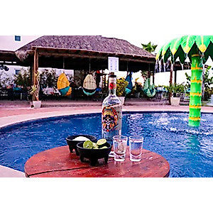 6 Pack Salsa Black Molcajete, Mexico Serving Dish, Chips, Sauce Cup, Side Dish, Snack, Dip, Nuts Candy for Taco Fiesta, Perfect for Parties, Events, or Any Use! (Black, 6 Pack)