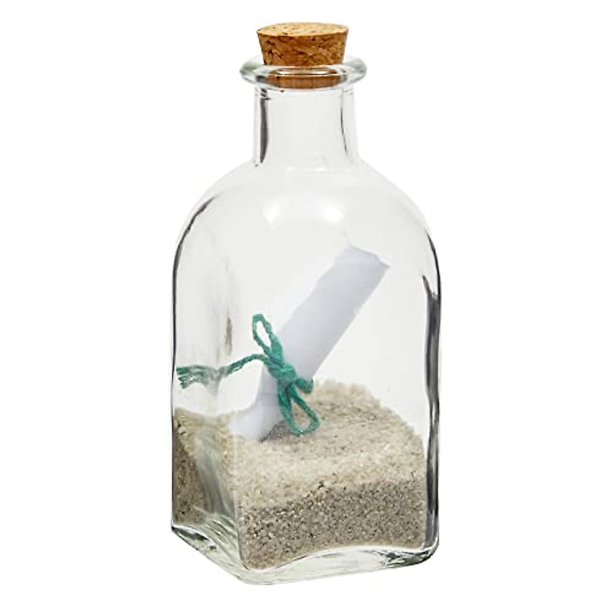 Juvale 12 Pack Clear Glass Bottles with Cork Lids, Tiny 6 oz Vintage Style Potion Vases for Flowers, DIY Crafts, Party Favors, Home Decor