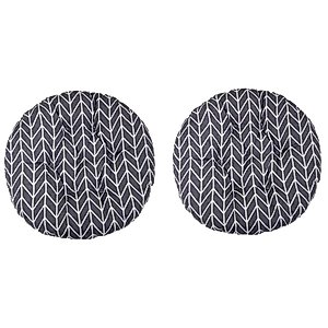 DadaA Cotton Chair Pads,Soft Seat Cushions Thicken Seat Pads Cushion Pillow for Office,Home or Car Sitting,Set of 2 (A)