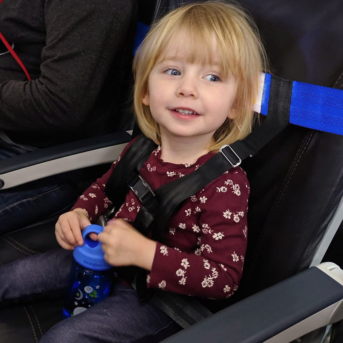 Cowiewie Child Airplane Safety Travel Harness-Portable Safety Restraint System Airplane Accessory for Child