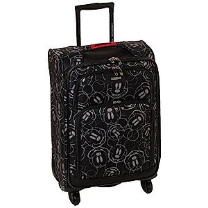 American Tourister Disney Softside Luggage with Spinner Wheels, Mickey Mouse Multi-Face, 21-Inch