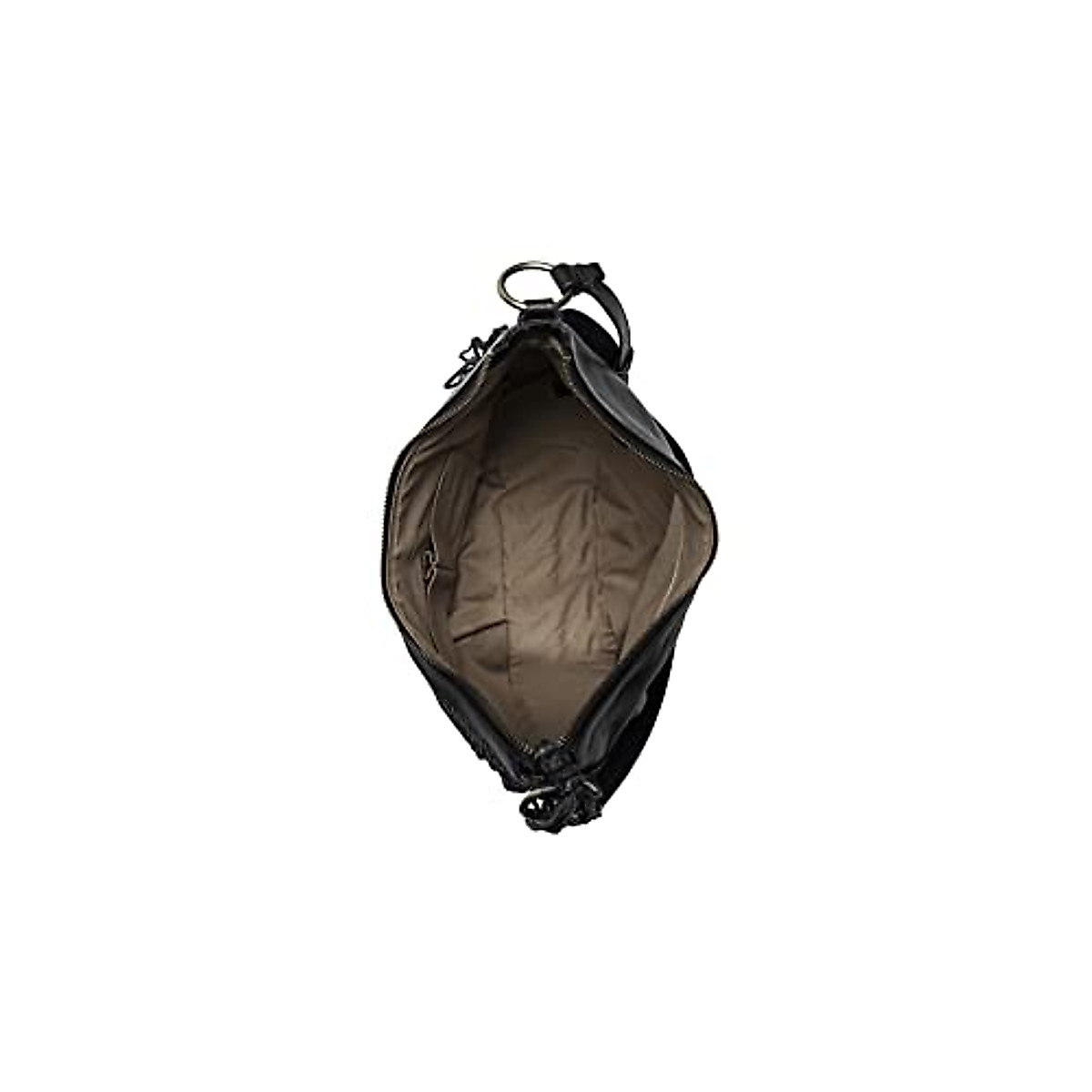 Frye Melissa Woven Large Scooped Hobo, Black