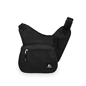Everest Messenger Bag - Medium, Black, One Size