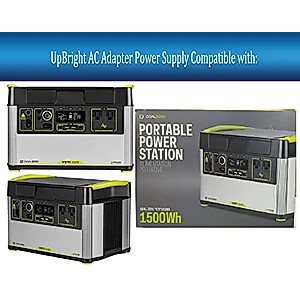UpBright 16V AC/DC Adapter Compatible with Goal Zero GoalZero YETI 1500X Lithium YETI1500X 1400 Portable Power Station 1500Wh GZ 36300 23000 Li-ion NMC Battery P160D07500 P160007500 Supply Charger PSU
