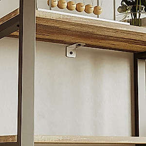 IRONCK Bookshelf 6-Tier Ladder Shelf 110lbs/shelf Vintage Industrial Style Bookcase for Home Decor, Office Decor