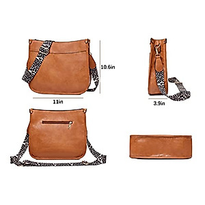 Wxnow Crossbody Bags for Women Vegan Leather Shoulder Bag and Handbags Designer Bucket Bag Hobo Purses, Best gifts for her,Beige