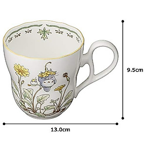 Noritake TT97855/4924-7 My Neighbor Totoro Mug, 12.8 fl oz (375 cc), Microwave Safe, 1 Piece, Bone China