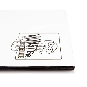Monster 9 Pocket Trading Card Binder - Matte White Album, Anti-Theft & Anti-Drop TCG Protection w Side Loading Padded Pockets, Double Sided, Holds 360 Cards, For Sports, Gaming, Kpop, Christmas Gift
