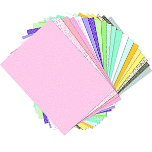 Sizzix Surfacez Patterned 665275, Double Sided Scrapbook Paper, 20 Colours, 8 1/4" x 11 3/4", 80 Pack, Multicolor