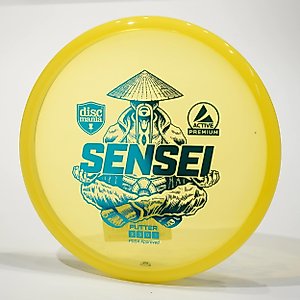 Discmania Active Sensei (Premium) Putter & Approach Golf Disc, Pick Weight/Color [Stamp & Exact Color May Vary] Yellow 173-174 Grams