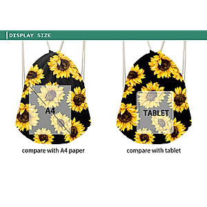 doginthehole Horse Drawstring Backpack Bag Sport Gym Sackpack Outdoor Yoga Gym Swimming Travel Beach Sackpack for Girls