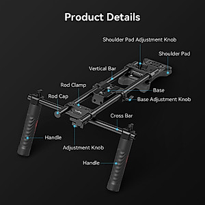 SMALLRIG Universal Basic Camera Shoulder Mount Kit for DSLR, Mirrorless, and Small Camera Shoulder Rig - 2896