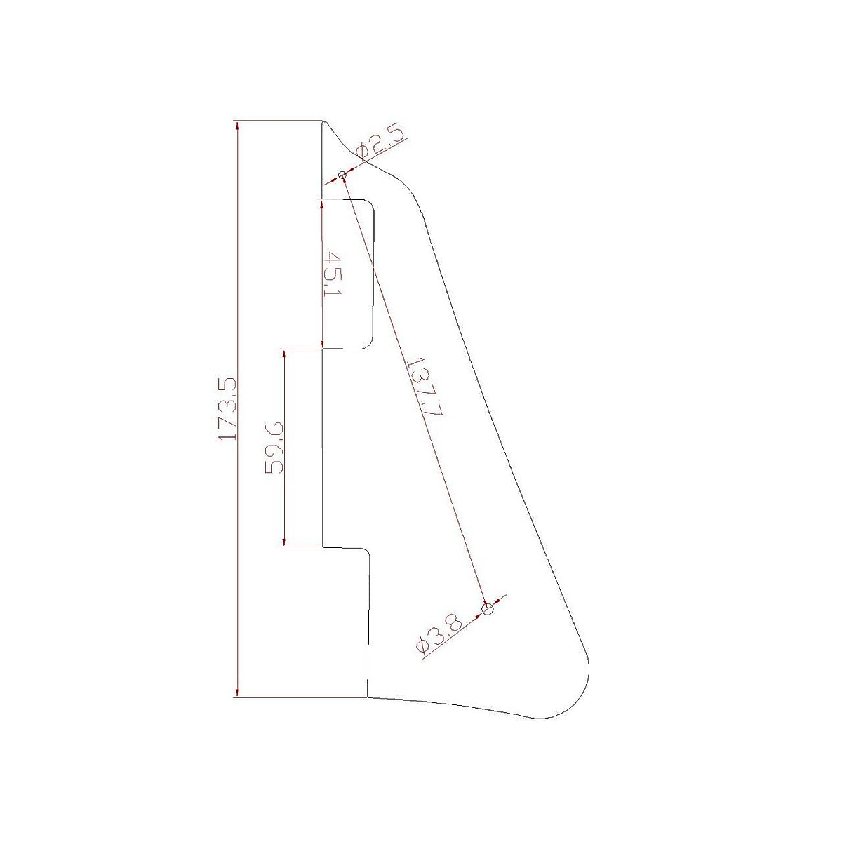 KAISH Black 3 Ply LP Guitar Pickguard with Chrome Stainless Steel Bracket and Steel Mounting Screws for USA Les Paul