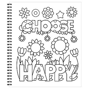 Large Print Easy Color & Frame - Stress Free (Adult Coloring Book)