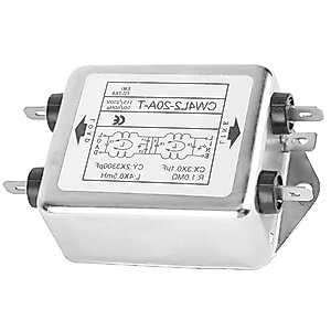 Power EMI Filter 115V/250V 20A 50/60Hz Noise Suppressor AC Power Line EMI Filter Terminal CW4L2-20A-T