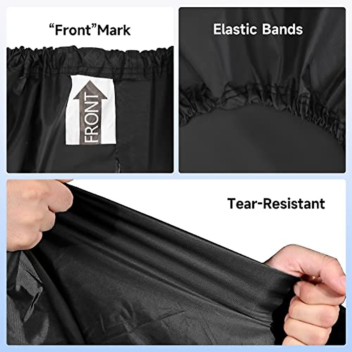 NEVERLAND Trailerable Boat Cover 17-19ft,Made of Reinforced Waterproof 420D Oxford Fabric Fits V Shape/V-Hull and Tri-Hull Runabouts Pro-Style Bass Boats.Fit Length 17-19ft,Beam Width up to 102".