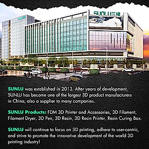 PLA 3D Printer Filament, SUNLU Neatly Wound PLA Filament 1.75mm Dimensional Accuracy +/- 0.02mm, Fit Most FDM 3D Printers, Good Vacuum Packaging Consumables, 1kg Spool (2.2lbs), 330 Meters, PLA Black