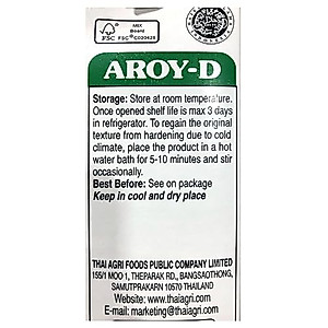 Aroy-D Coconut Milk 16.9 Fluid Ounce (500ml), Pack of 12