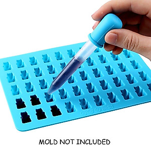 NEW 5 ML LIQUID DROPPERS - Silicone and Plastic Droppers -Silicone and Plastic Pipettes - Essential for Gummy Bears - Candy moulds - Oil - Science/Art Project