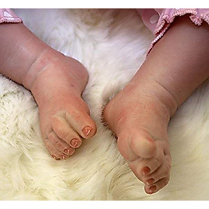 OCSDOLL Reborn Baby Dolls 22" Cute Realistic Soft Silicone Sleeping Baby Dolls Real Newborn Baby Doll Girl with Closed Eyes