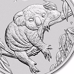 2022 P 1 oz Australian Silver Koala Coin Brilliant Uncirculated (in Capsule) with Certificate of Authenticity $1 Seller BU