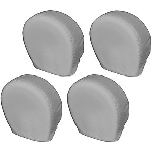 Explore Land Tire Covers 4 Pack - Tough Wheel Protector for Truck, SUV, Trailer, Camper, RV Universal Fits Tire Diameters 26-28.75 inches, Charcoal