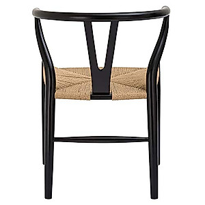 POLY & BARK Weave Chair, Single, Black