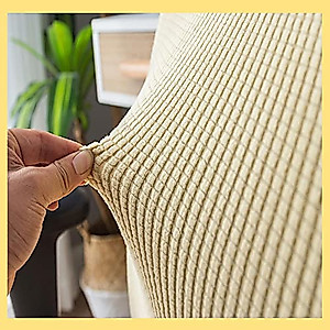 ZHOUZHOU Stretch Sofa Armrest Covers Lengthen Spandex Jacquard Arm Covers for Chairs Sofas Furniture Armrest Protector Set of 2 Recliner Armchair Slipcovers,Light Green