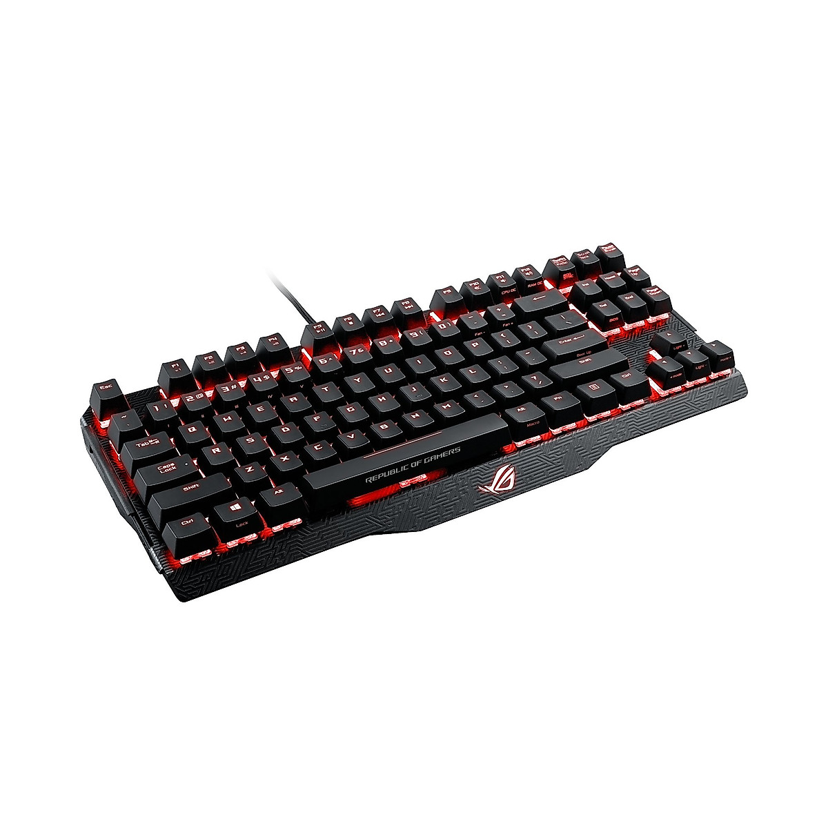ASUS RGB Mechanical Gaming Keyboard - M802 ROG Claymore Core | Cherry MX Red Switches | Dedicated Hot Keys for One-Click Overclocking, Fan Control | Gaming Keyboard for PC | Aura Sync RGB Backlit Eff