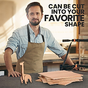 Geetery 16 Pcs 12 x12 Cherry Plywood Sheets 1/4 Unfinished Wood Sheets for Crafts 6.5mm Thin Plywood Wood for Laser Cutting and Engraving, Cutting, Painting, Fretwork, DIY School Projects