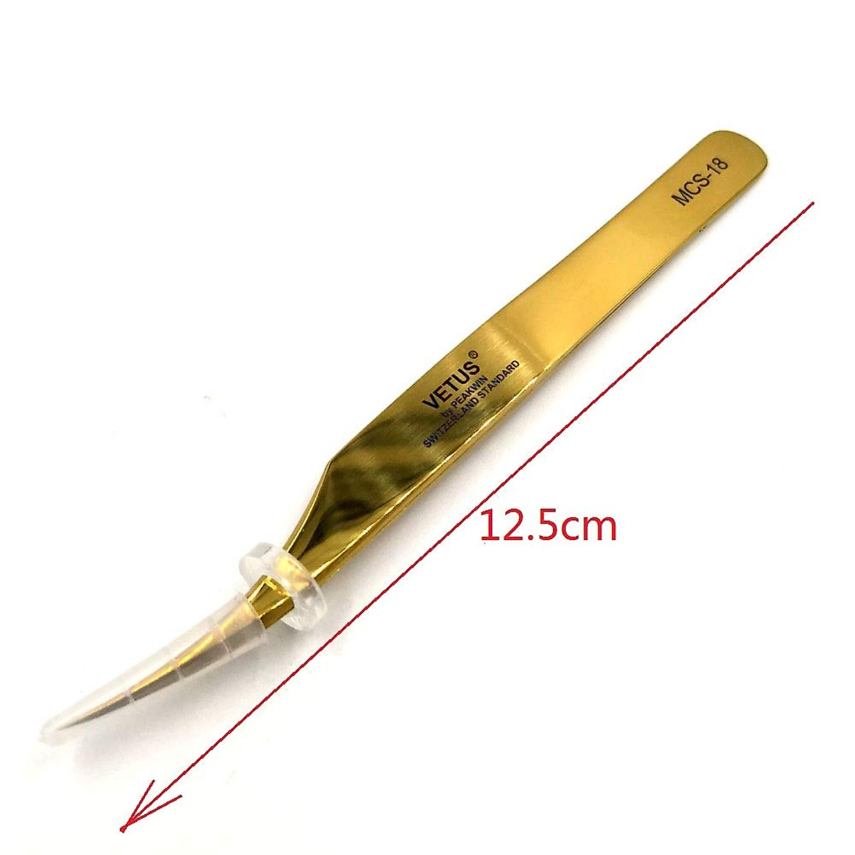 Vetus MCS Makeups Tweezers for Beauty Eyelashes Grip Picking Selection Works (MCS-18)